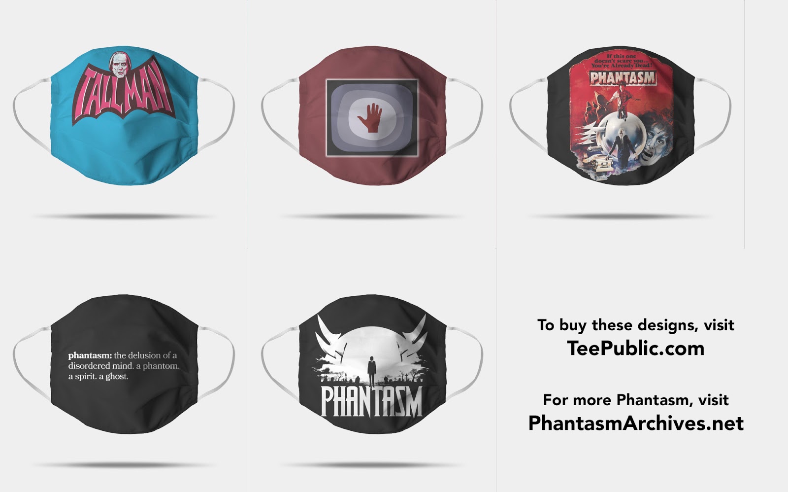 the PHANTASM ARCHIVES!: ADMIT IT! You NEED these Phantasm Face Masks.