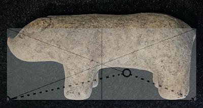 earthenware pig, Early Neolithic period, Xinglongwa Culture, 陶豬, 9.5 cm ...