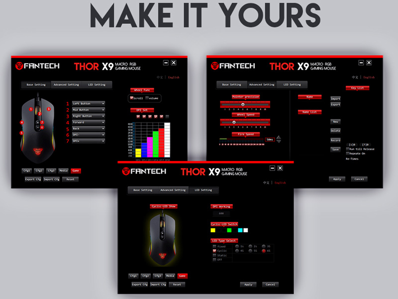 Review Mouse Murah 100rb-an: Fantech X9 Thor Gaming Mouse RGB Led ...