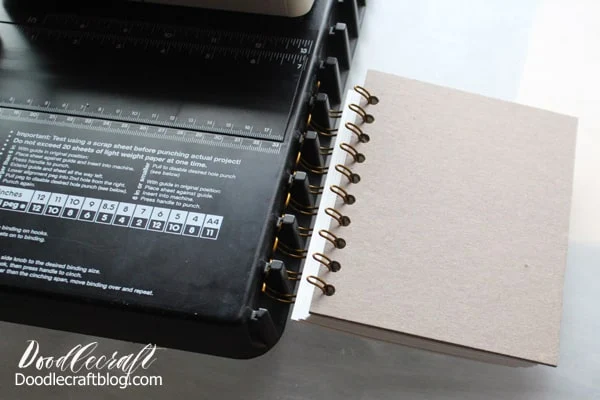 Character Notebooks Made with Cinch Binding Tool