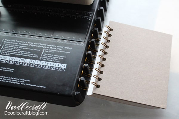 Character Notebooks Made with Cinch Binding Tool