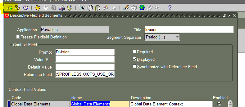 Oracle Applications Blog How To Enable Dff In Oracle Apps R12