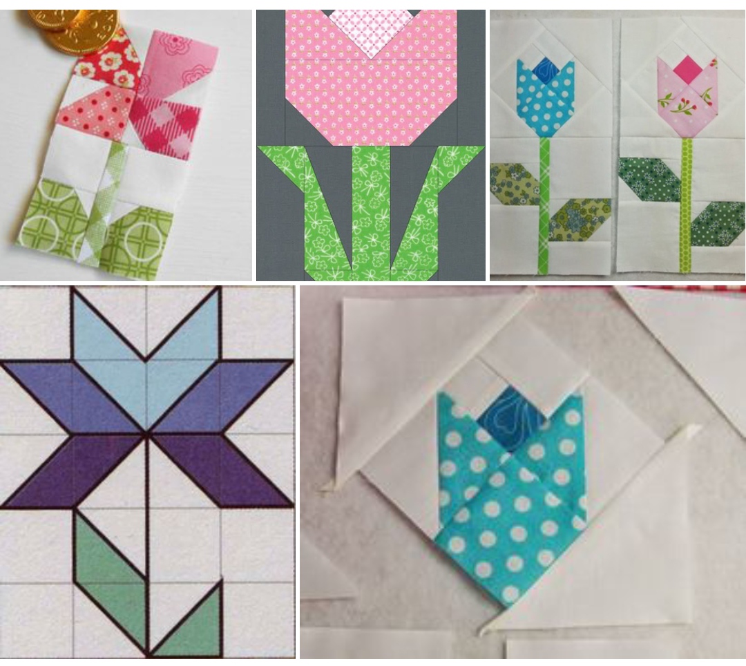 Flores de Patchwork: Molde grátis - Ver e Fazer
