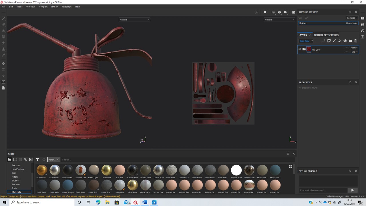 Substance Painter: Oil Can