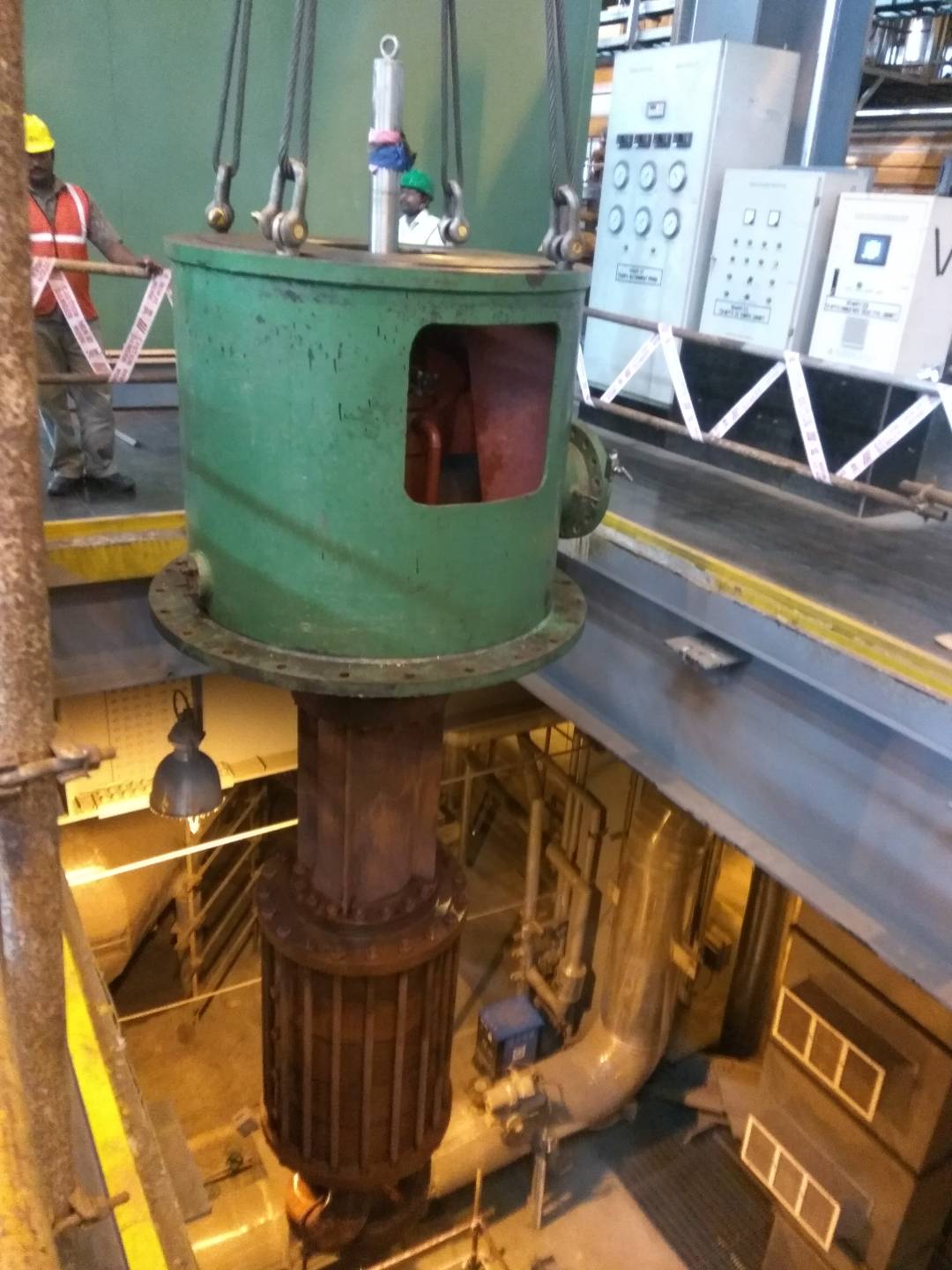 Condensate extraction pump in thermal power plant