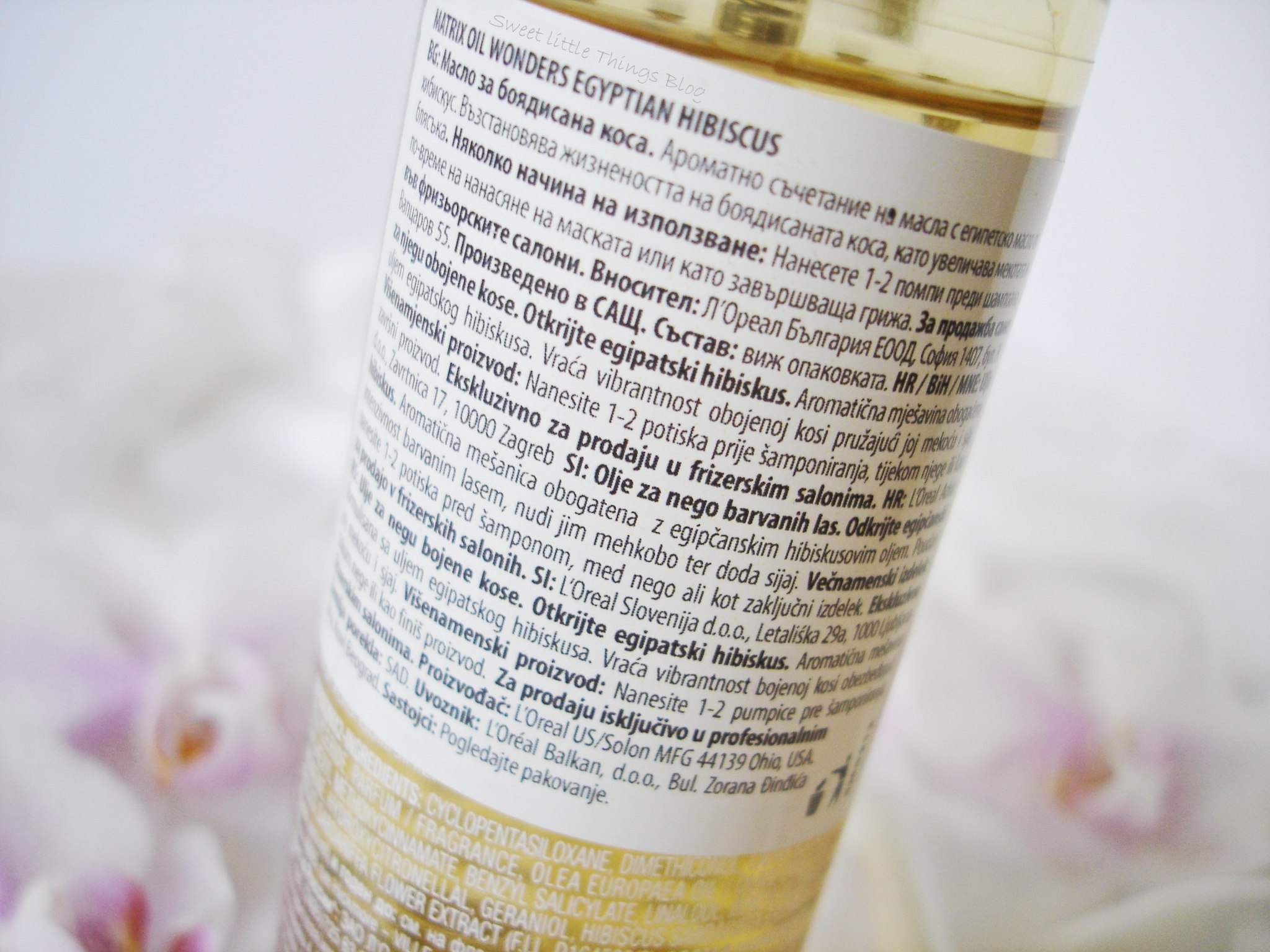 Matrix Oil Wonders Hair Caring Oil- REVIEW - Sweet little Things Blog