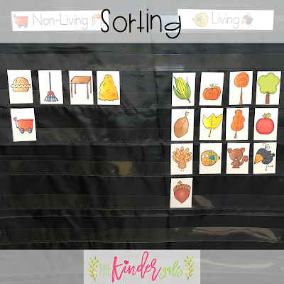 KinderGals: 6 Ways to Use the Pocket Chart in the Fall