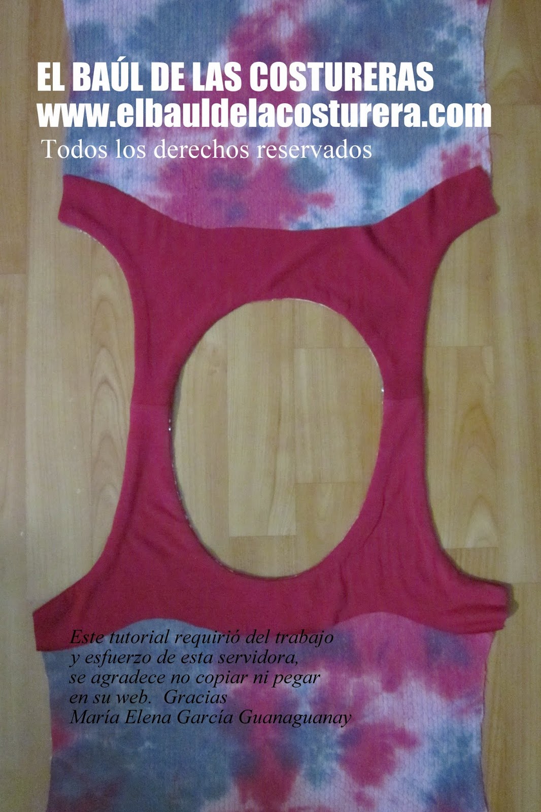 Franelilla con lentejuelas. Confección