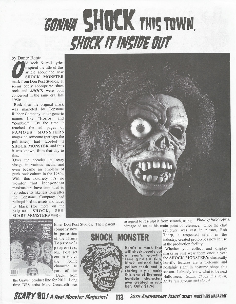 Shock Monster Article | Blood Curdling Blog of Monster Masks