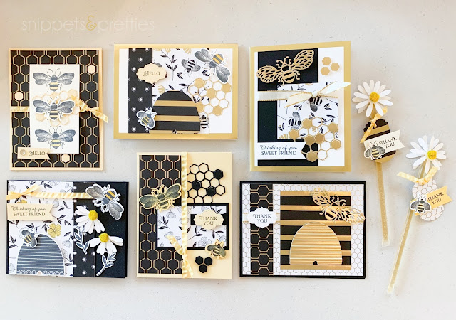 Snippets and Pretties: Honey Bee Cards