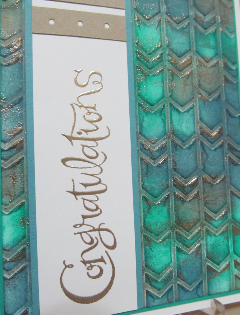 Savvy Handmade Cards: Faux Patina Congratulations Card