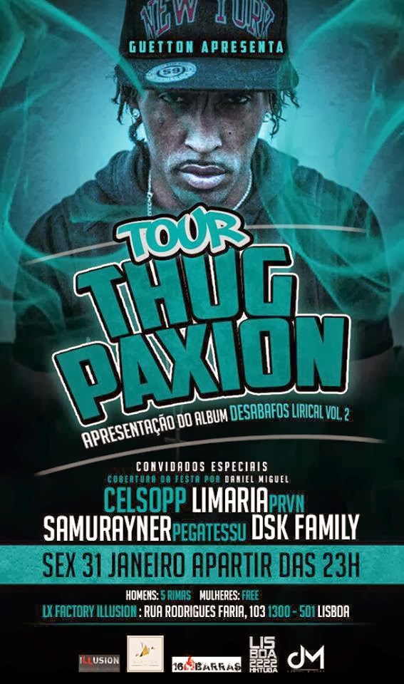Thug Paxion Tour Nacional & Lançamento do Álbum.