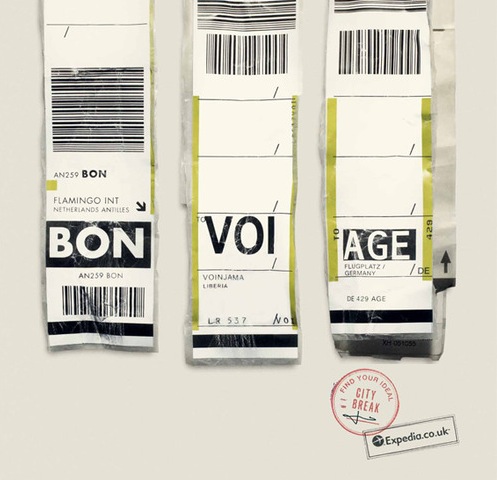 okokno : Expedia Luggage Tag Advertising Campaign