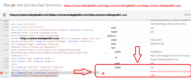 Mengatasi Error Stuctured Data Attribute Logo.height Invalid Value - Blog Orang IT