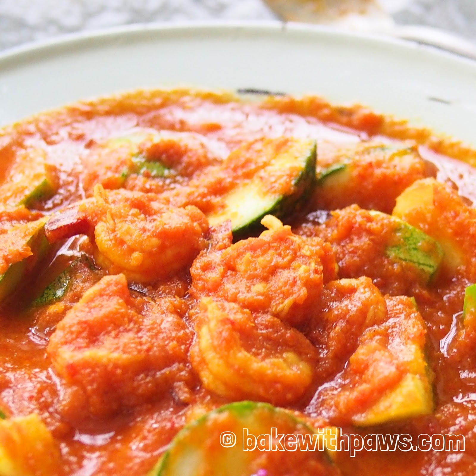 Sambal Udang (Sambal Prawn) - BAKE WITH PAWS