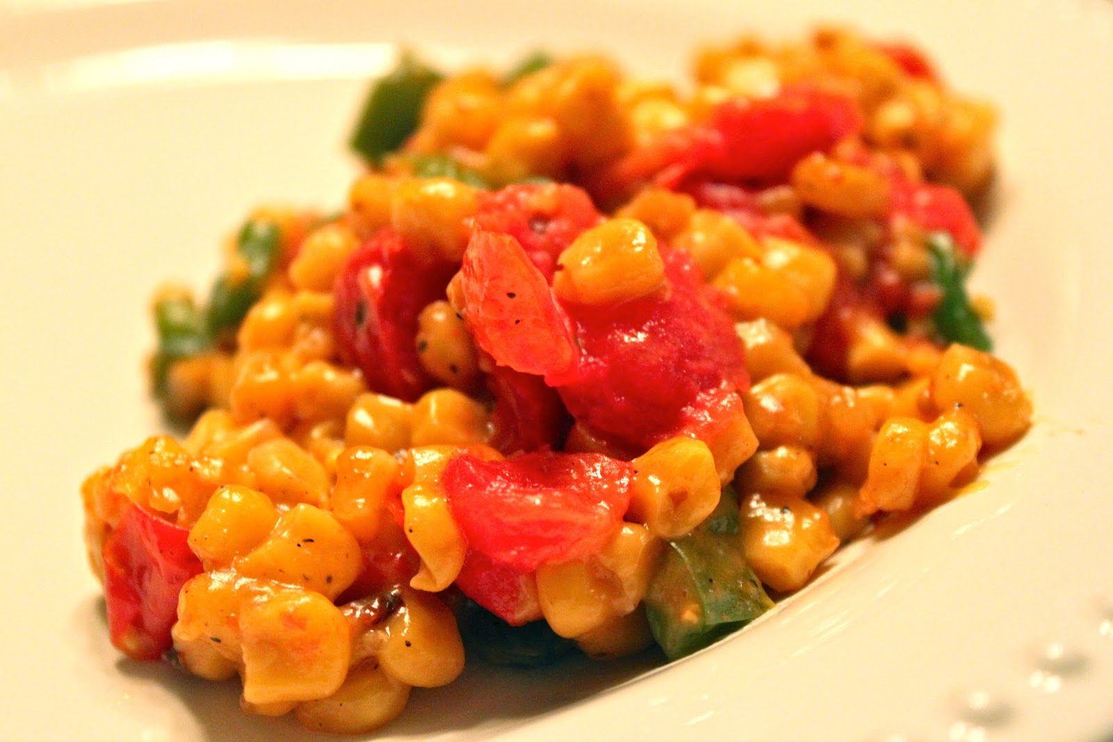 Explore Love Eat: Cheesy Corn with Red Pepper Flakes