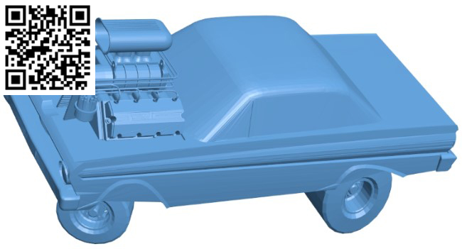 Hot rod car B009596 file stl free download 3D Model for CNC and 3d ...