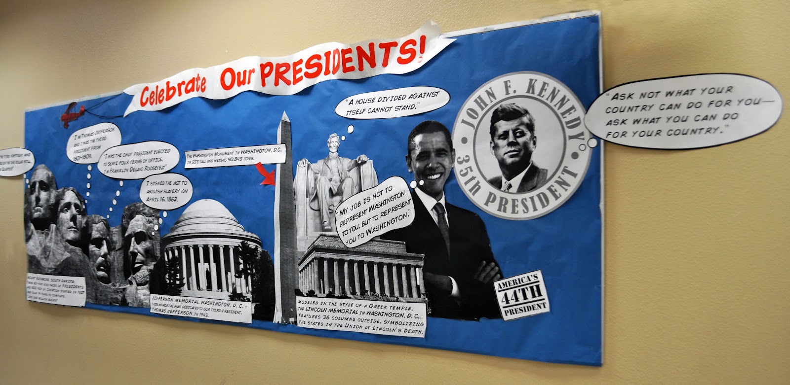 ewe hooo!: School Bulletin Board Update — Presidents' Day and more