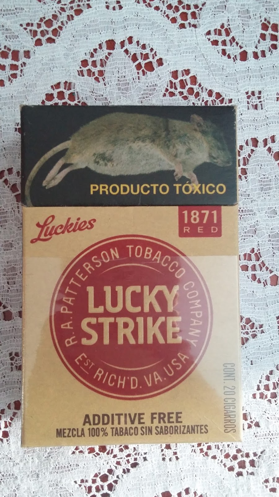 Cigarette Addicts: Lucky Strike Red Additive Free