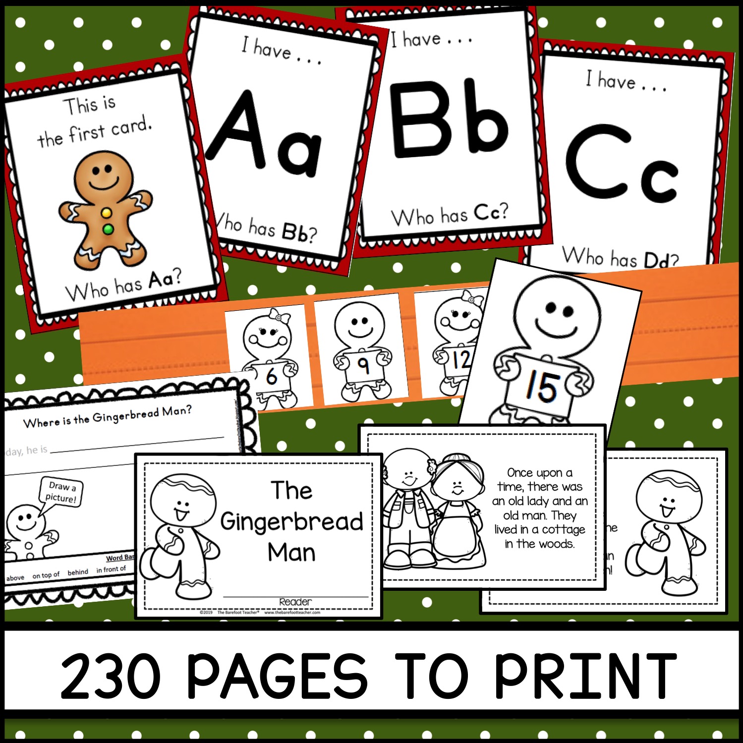 Gingerbread Man Emergent Readers, Scented Play Dough Gifts, Crafts ...