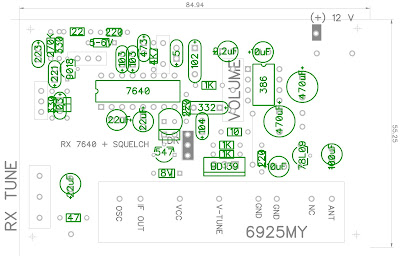 elektronika-analog: VHF FM Receiver IC TA7640 / KIA6040 dengan fungsi ...