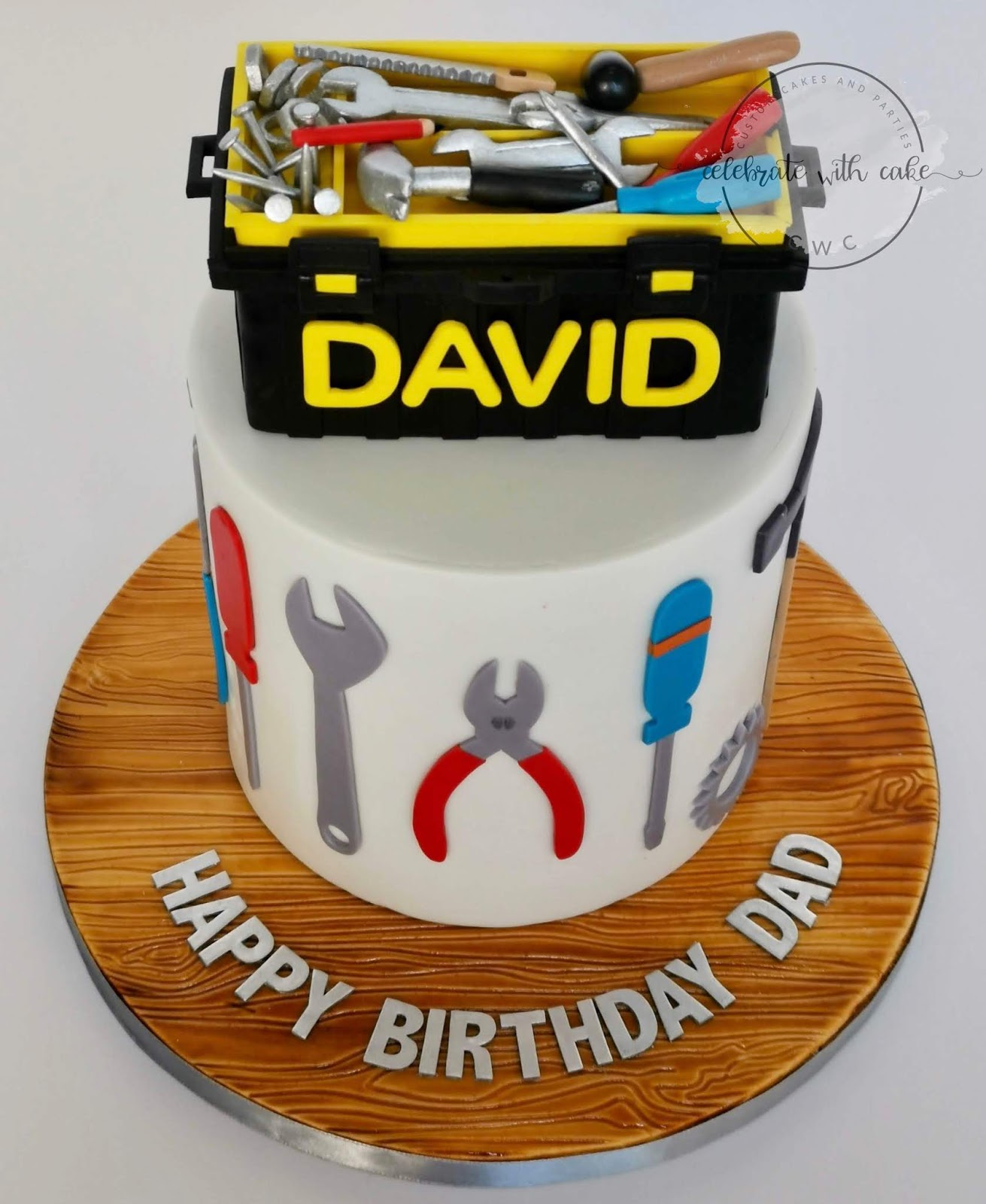 Celebrate with Cake!: 3D tool Box themed Cake