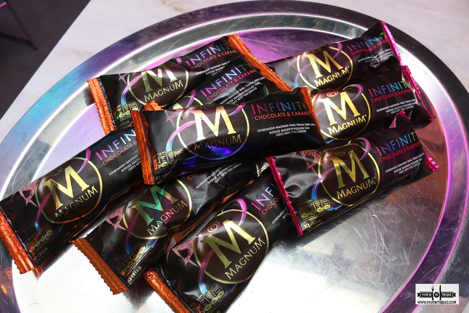 MAGNUM INFINITY: CARAMEL and RASPBERRY | Food In The Bag
