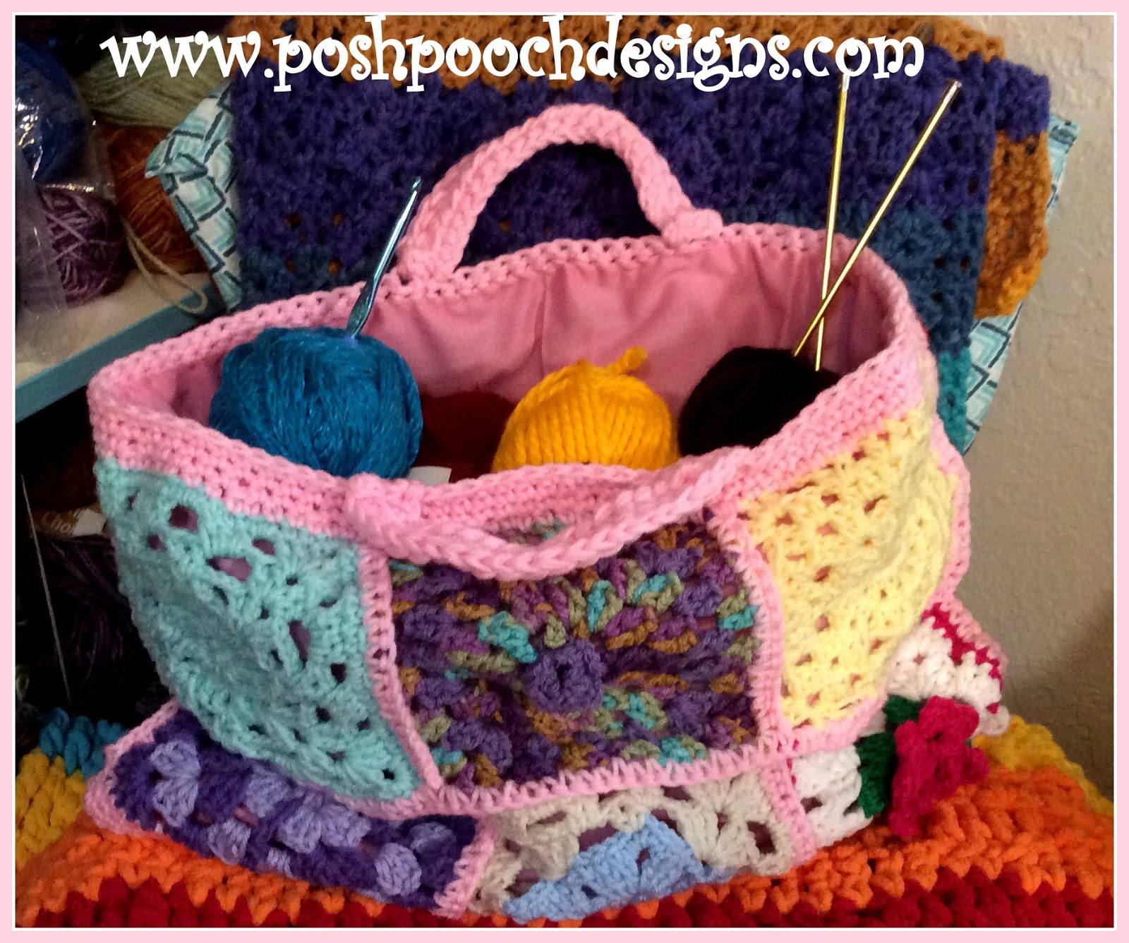 Posh Pooch Designs : How To Line A Crochet Bag | Posh Pooch Designs