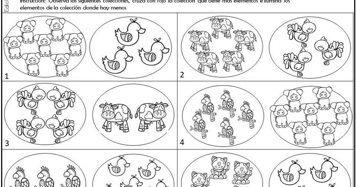 4 AÑOS INFANTIL: MÁS QUE / MENOS QUE