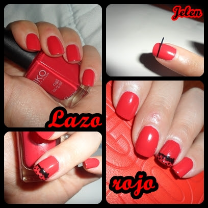 Arañando los colores: Lacito y topitos negros.