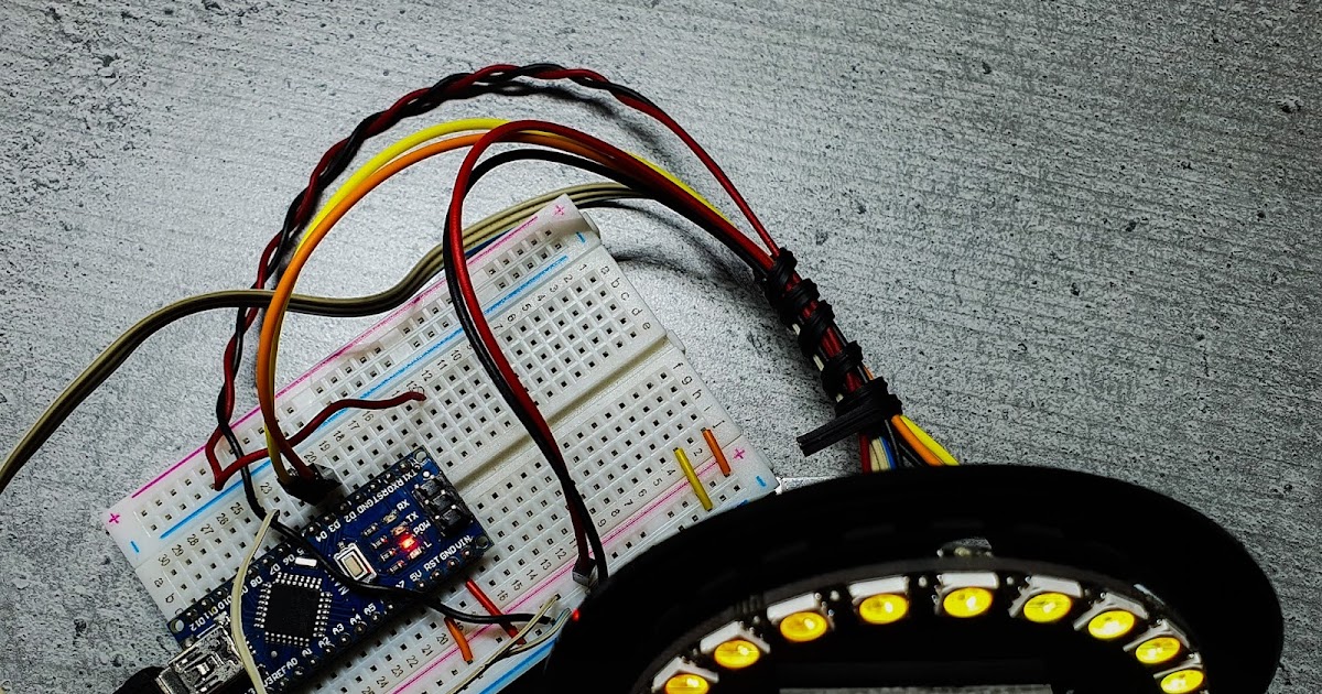 Progress indicator with addressable pixel ring · One Transistor