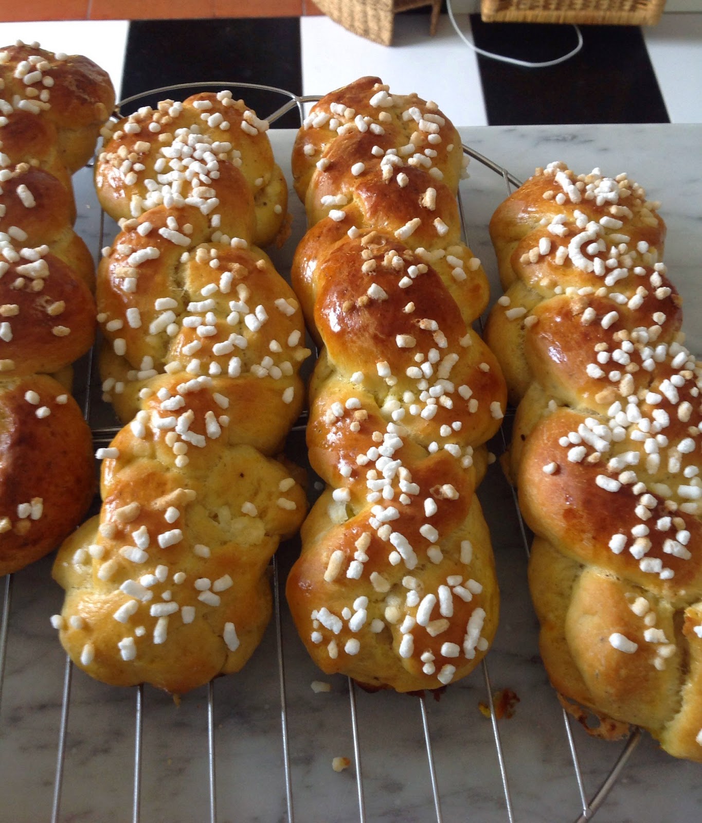 Treccia dolce a pasta brioches - Ricci e ciccioli & co