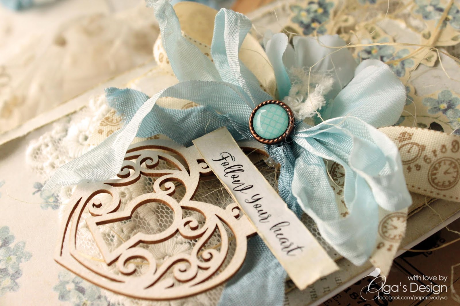 14 Craft Bar: Forget-Me-Not Vintage Card