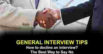 How to Decline an Interview - The Best Way to Say No | Job Interview ...