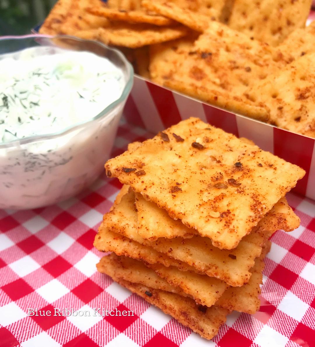 Blue Ribbon Kitchen: Fire Crackers and Creamy Cool Cucumber Dip