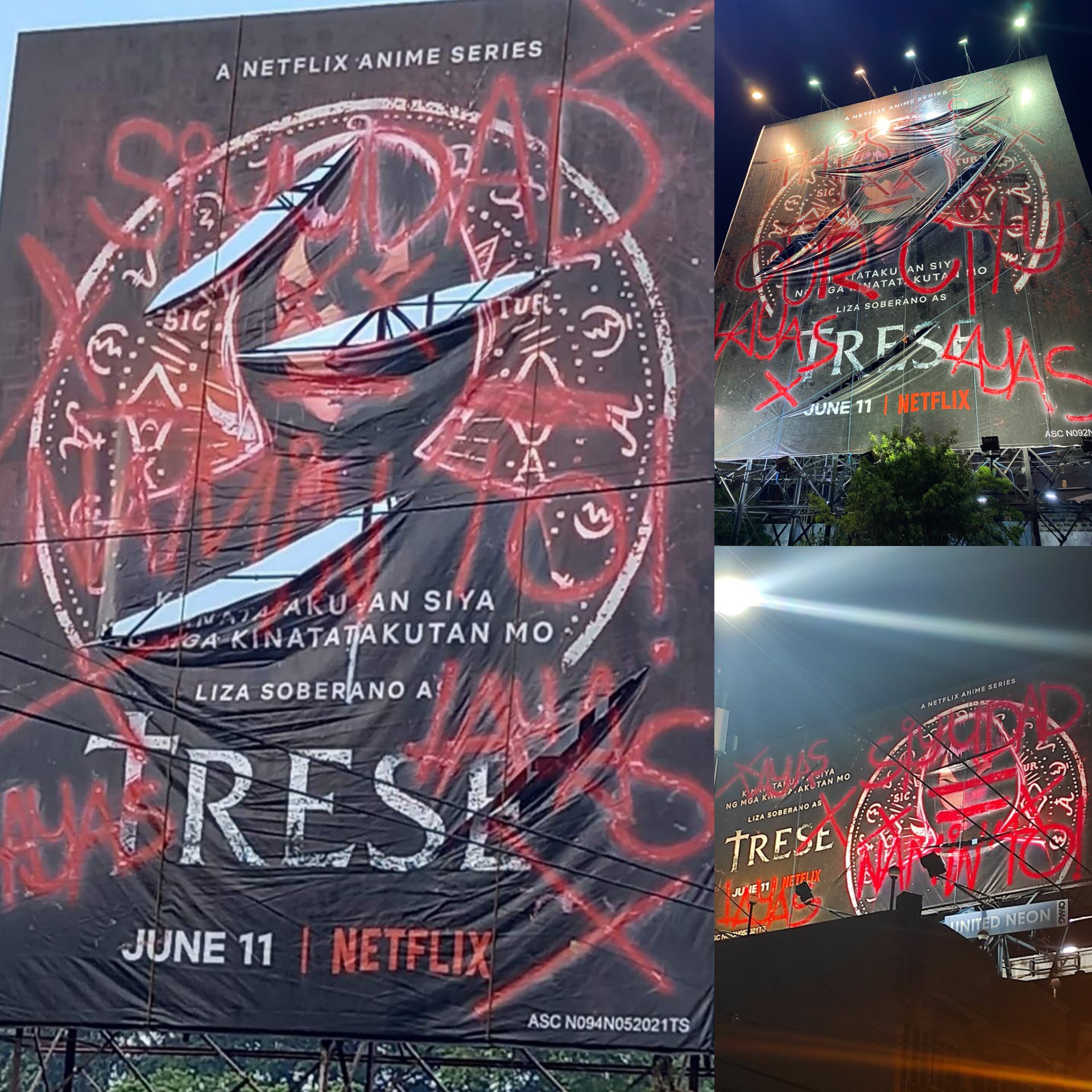 Trese billboards vandalized, or is it just a marketing gimmick ...