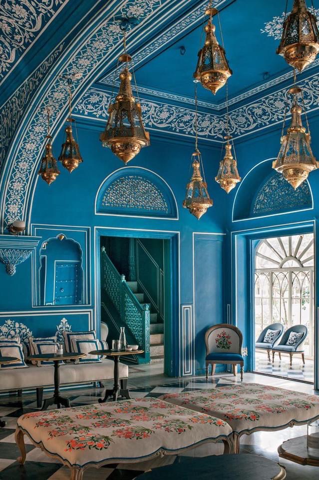 Moroccan blue.