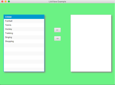 Programming for beginners: JavaFX: ListView