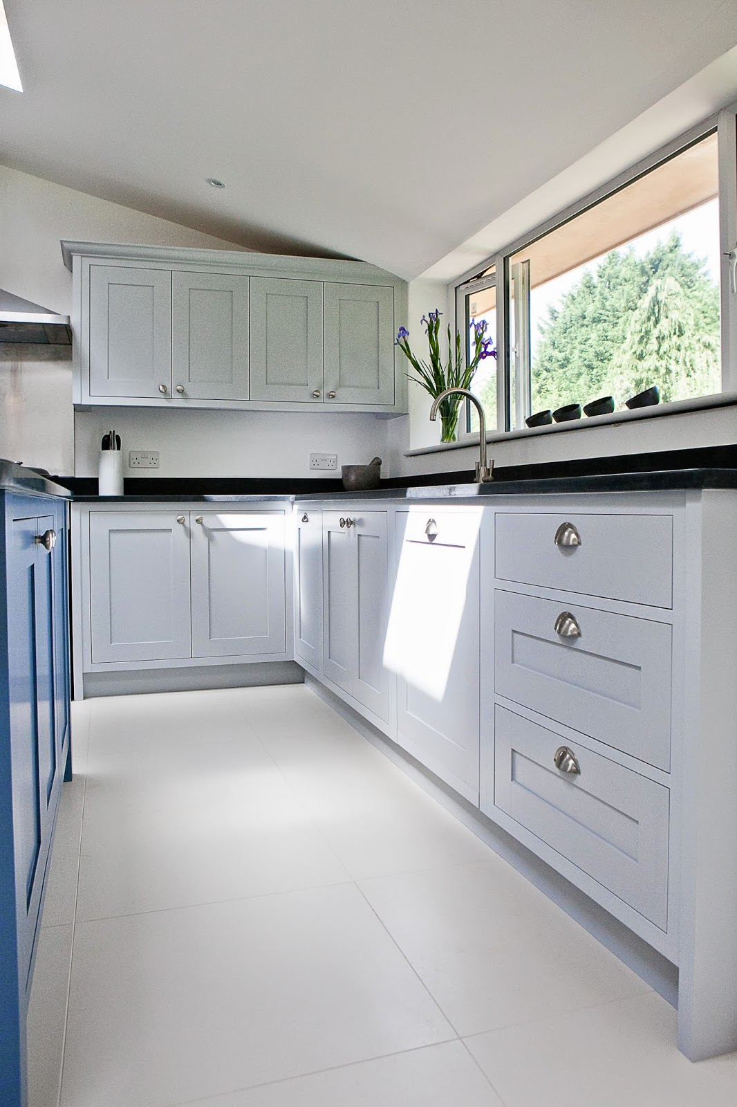 Maple & Gray: Blue & Grey Kitchen