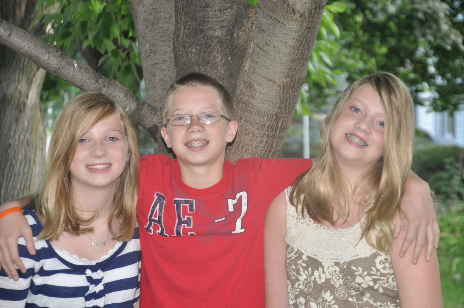 The Fidler's Three: first day of 8th grade