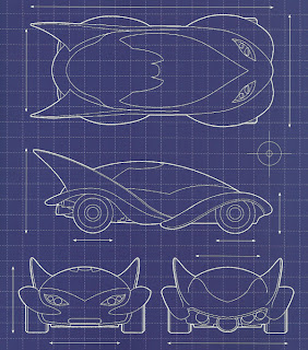The Dork Review: Rob's Room: Batmobile Blueprints & Schematics (mostly)