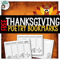 Thanksgiving Poetry / Figurative Language Bookmarks - FREE - Addie ...