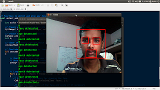 TechnoLabsz: OpenCV Face+Nose+Mouth+Eye concurrent detection
