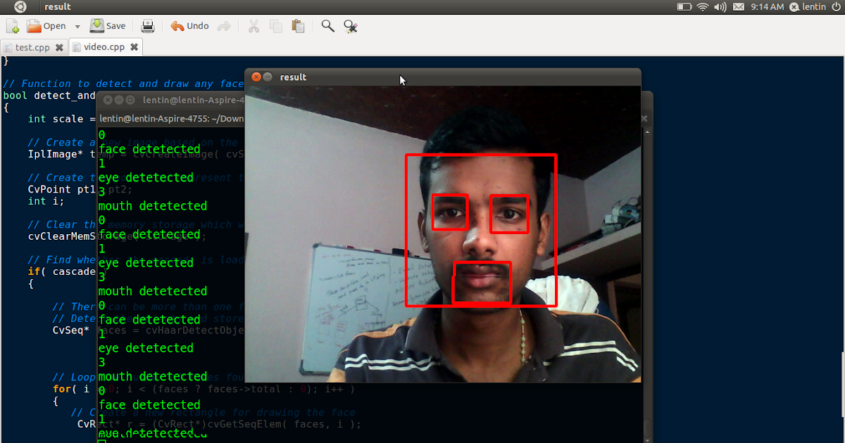 TechnoLabsz: OpenCV Face+Nose+Mouth+Eye concurrent detection