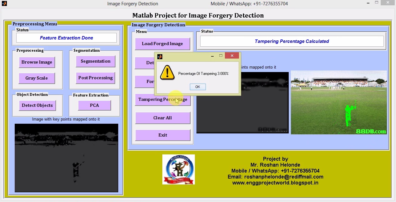 Image Forgery Detection Using Matlab Project With Source Code Ieee Based Project