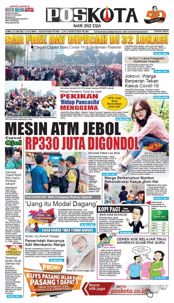 PASANG IKLAN KORAN KOMPAS, POSKOTA, WARTAKOTA, KORAN SELURUH INDONESIA ...