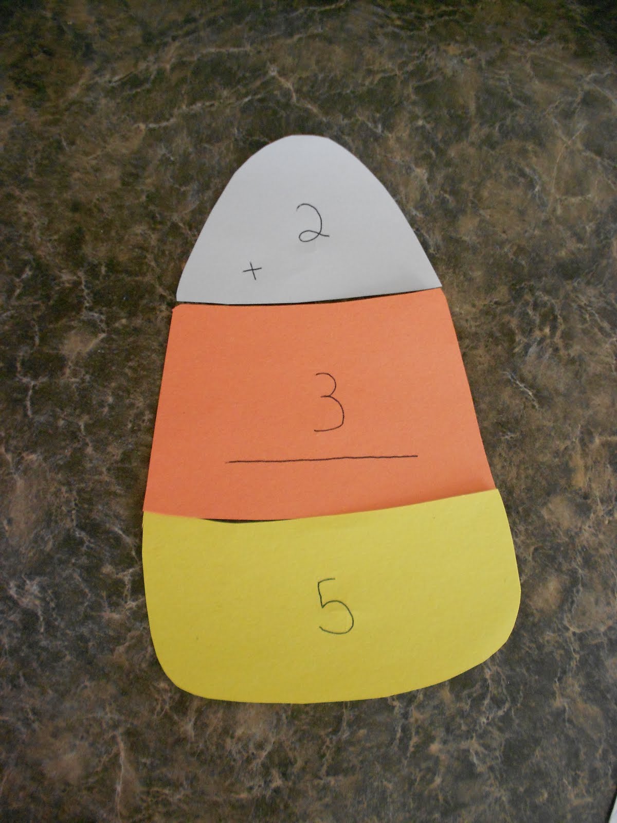 Almost Unschoolers: Candy Corn Addition and Simple Spelling