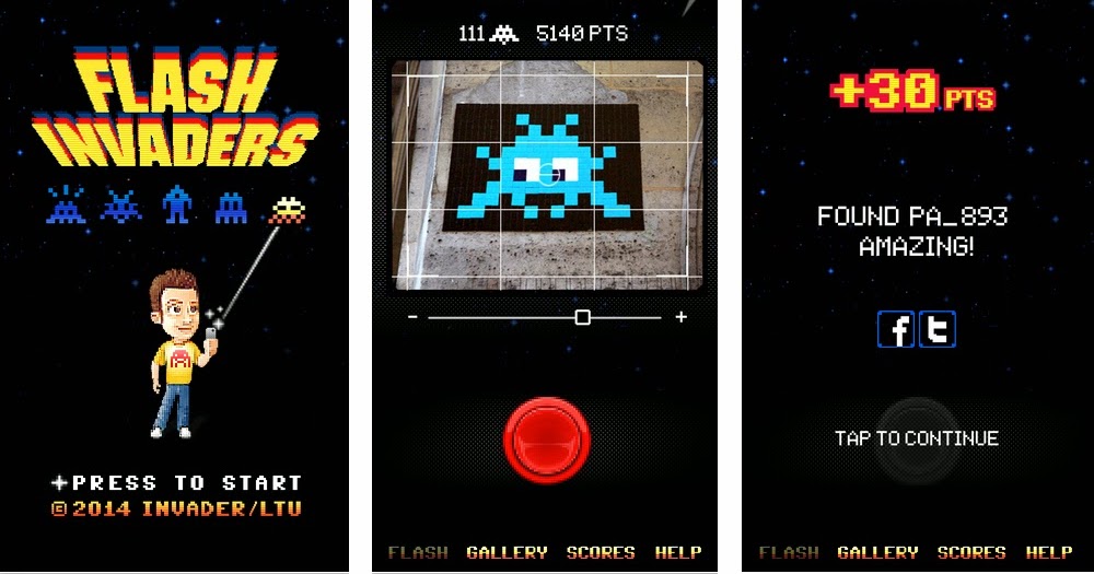 Street Artist Invader launches App | Hookedblog - Street Art from ...