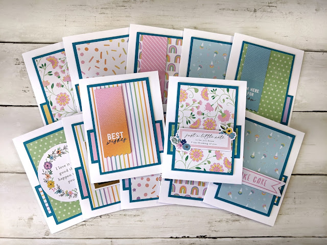 Jess Crafts: 6x6 Paper Pad Tutorial with No Scraps- 54 Cards with ...