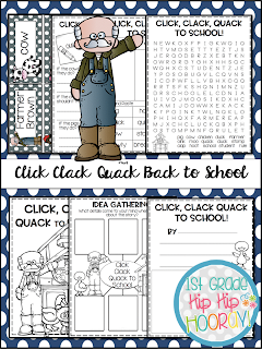 1st Grade Hip Hip Hooray!: Click, Clack, Quack to School!